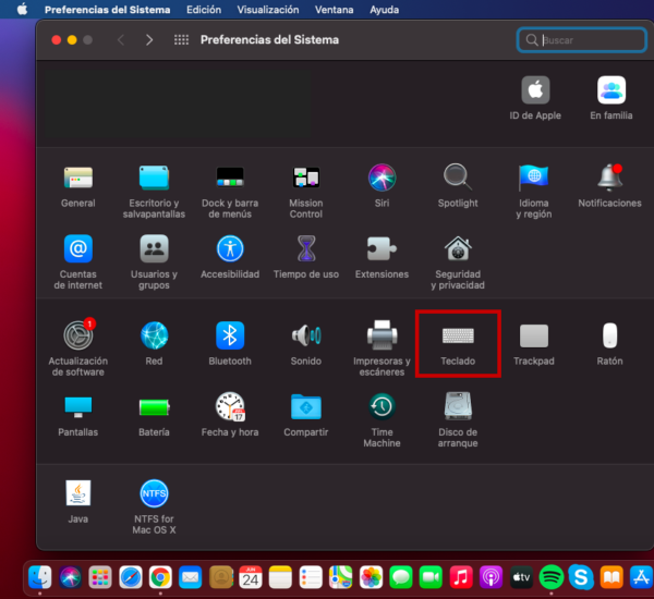 Activar las teclas F1, F2, F3... en MAC